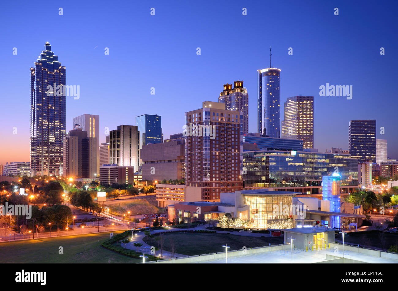 Morning view of downtown Atlanta, Georgia, USA Stock Photo - Alamy