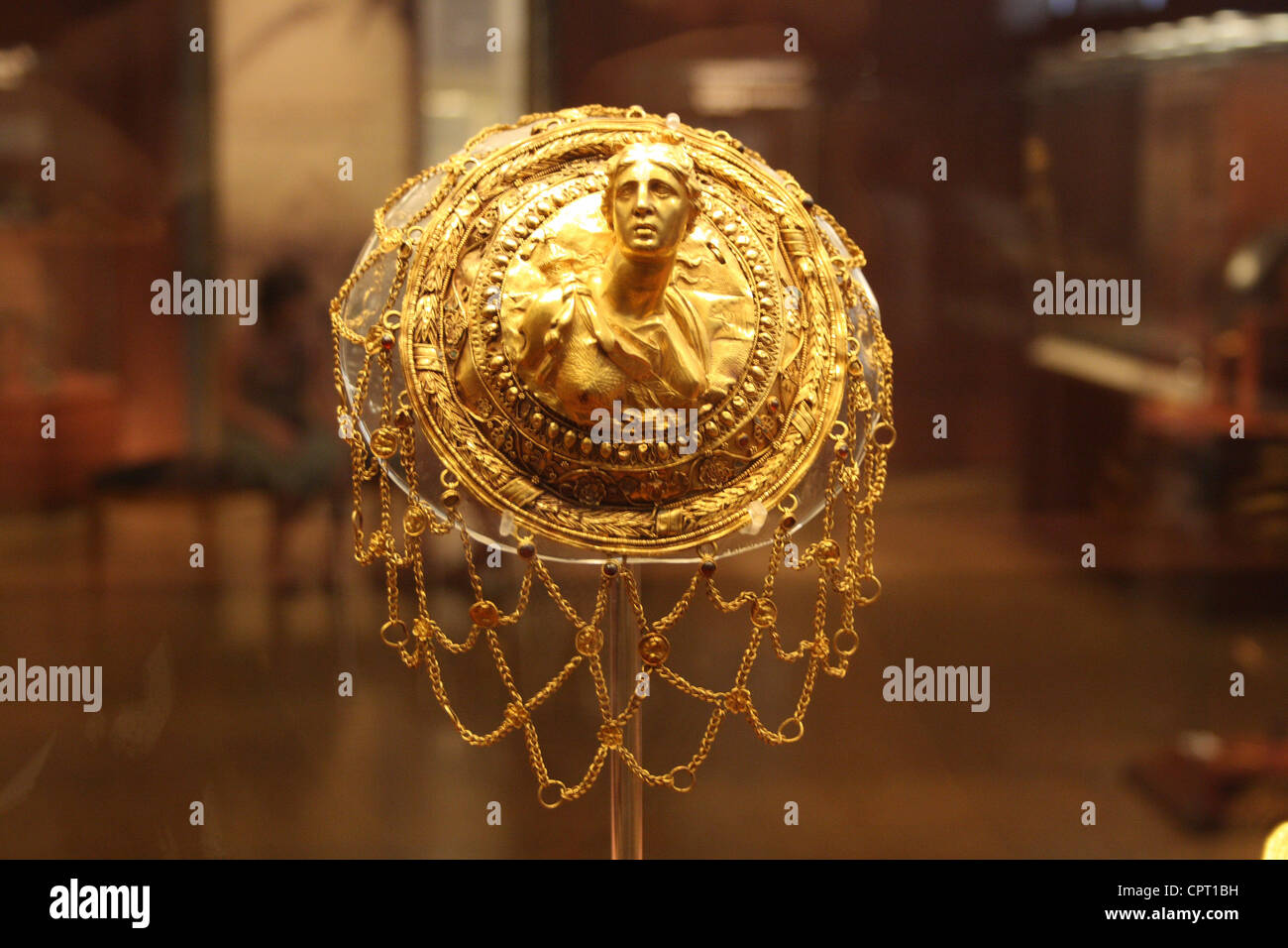 Gold artifact from The National Archaeological Museum Stock Photo - Alamy