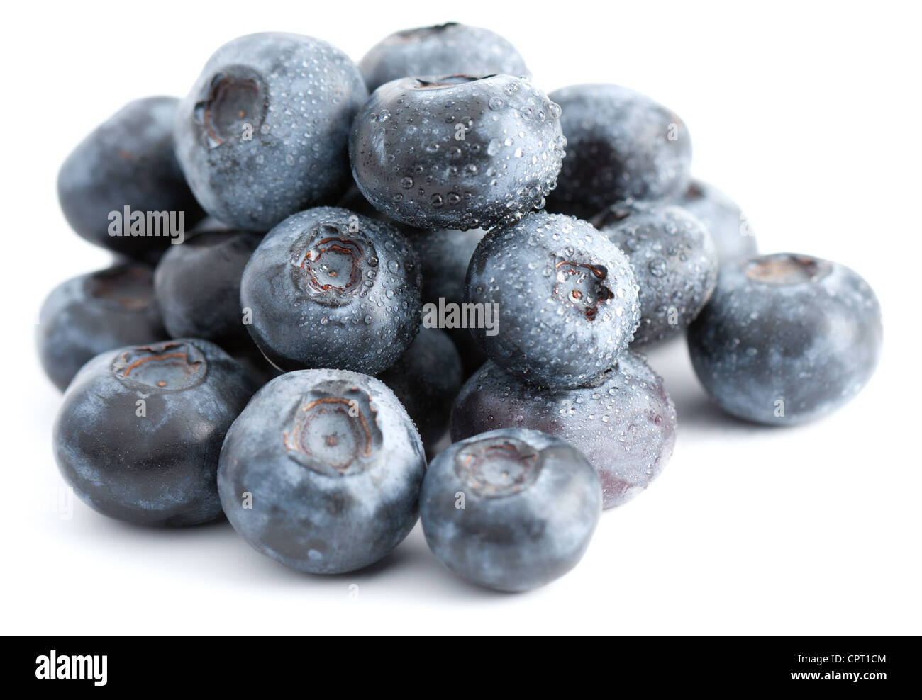 Pile Of Fresh Blueberries Stock Photo - Alamy