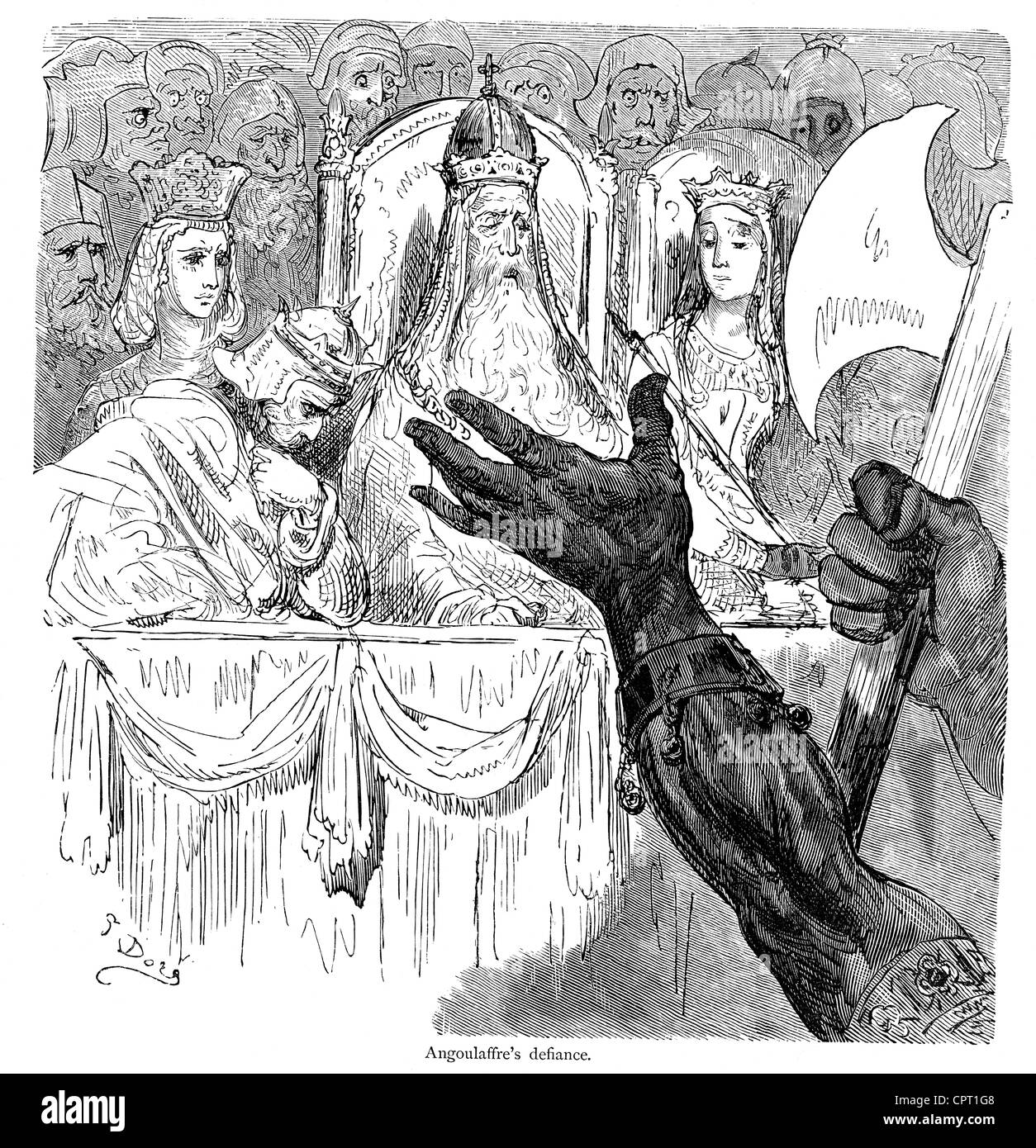 Angoulaffre's Defiance. Illustration from the Legend of Croquemitaine ...