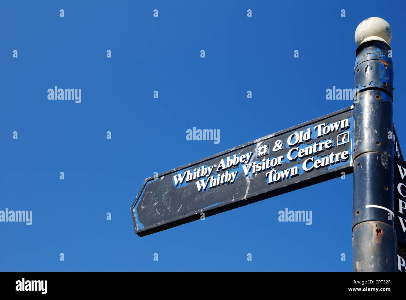 Whitby signpost hi-res stock photography and images - Alamy