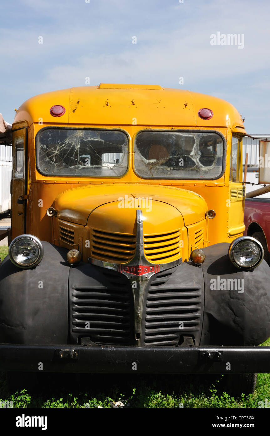 Old school bus, First Monday Trade Days flea market in Canton, Texas ...