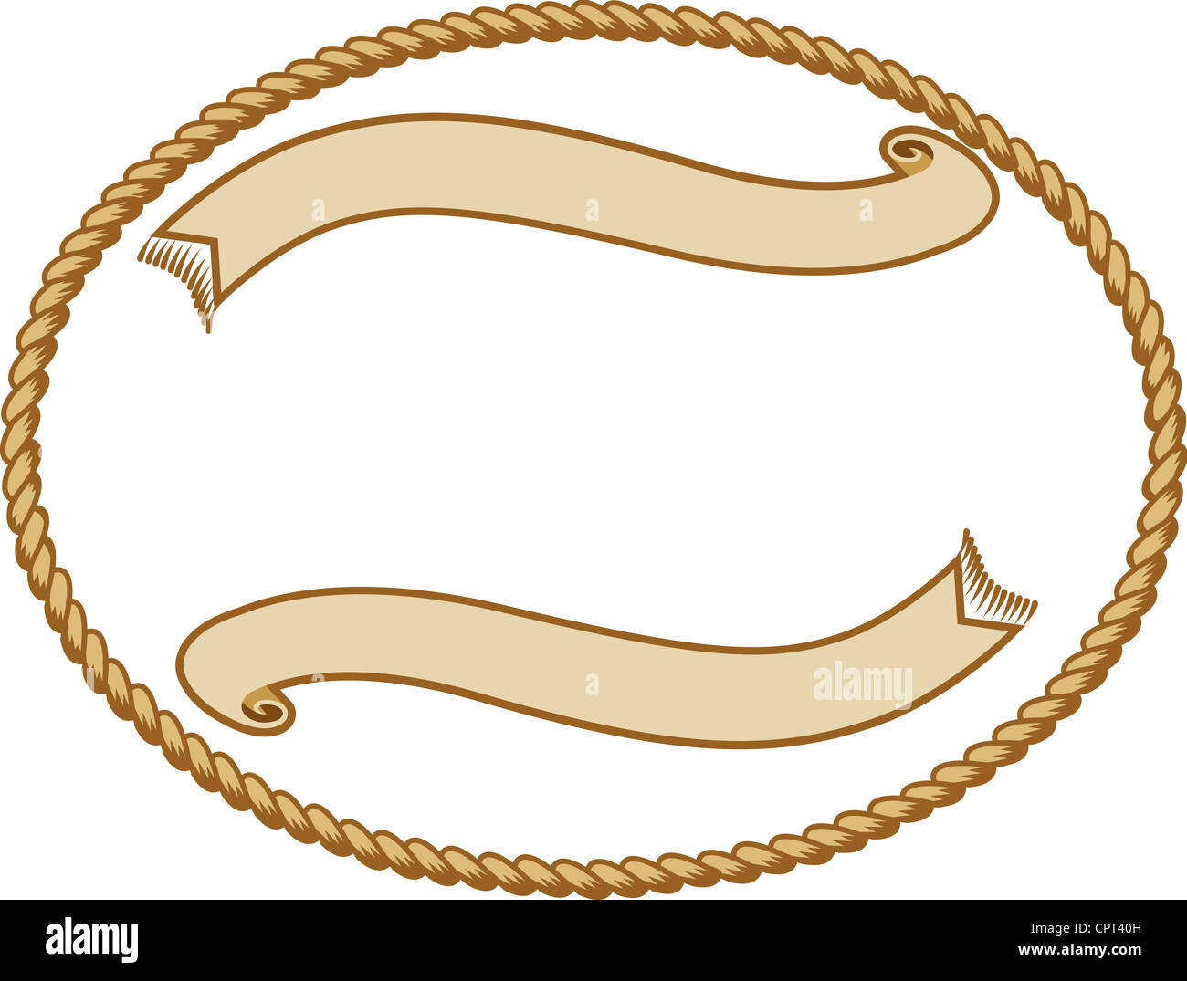Rope and Banner Stock Photo - Alamy