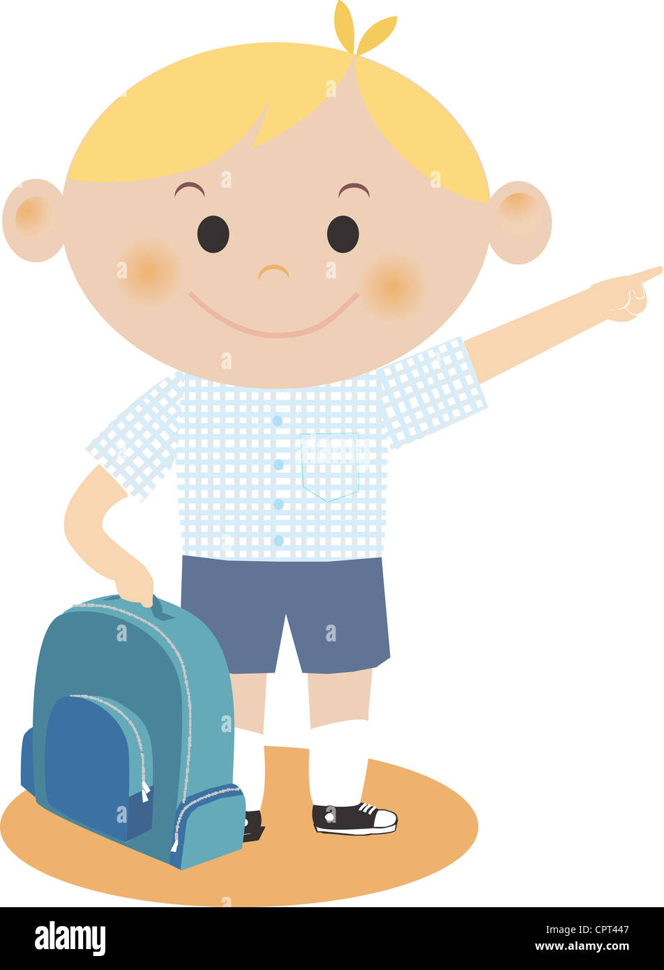 Boy pointing at hi-res stock photography and images - Alamy