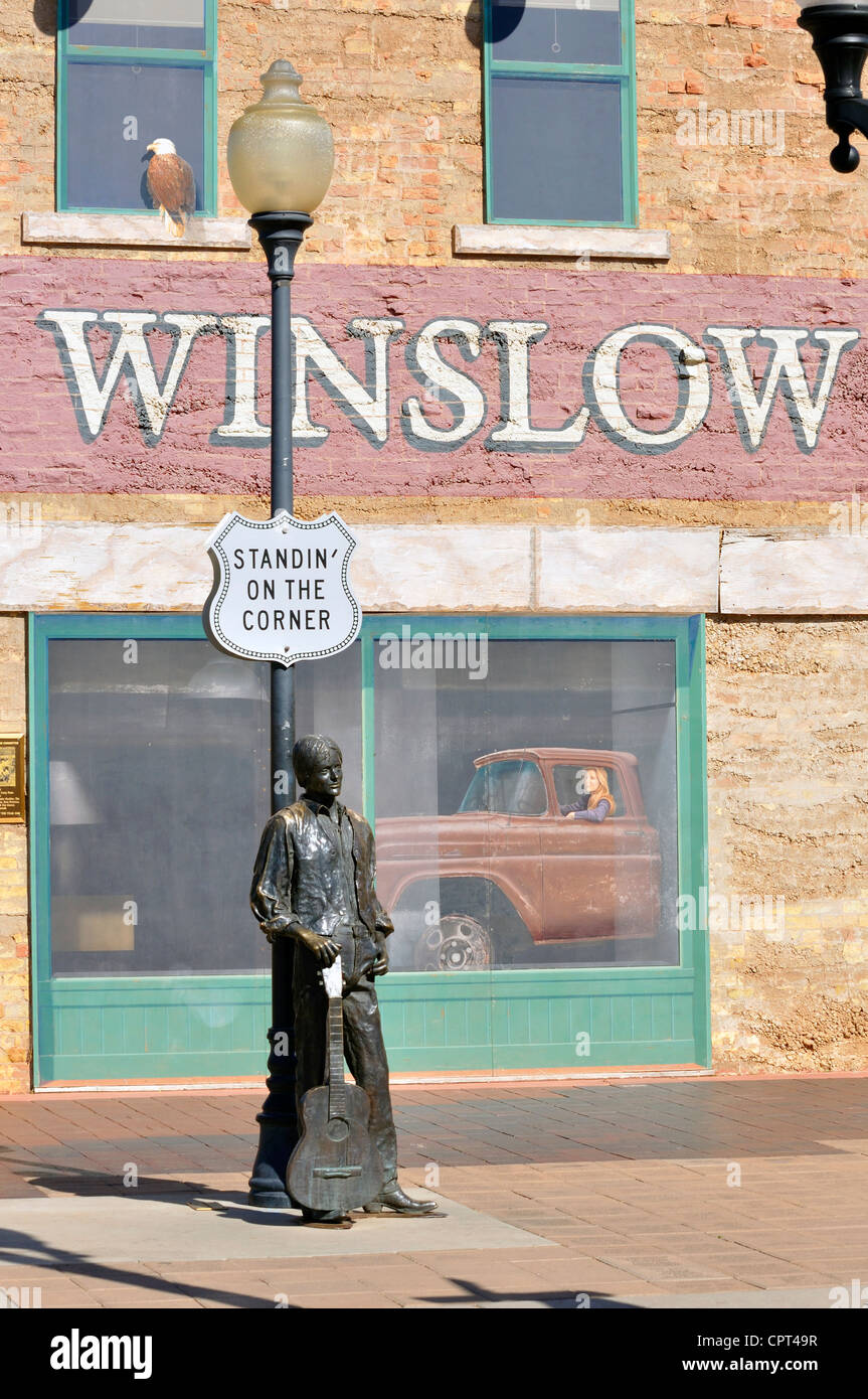 Winslow arizona street art hi-res stock photography and images - Alamy