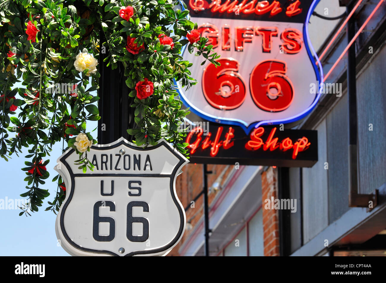 Route 66 sign, Williams, Arizona, USA Stock Photo - Alamy