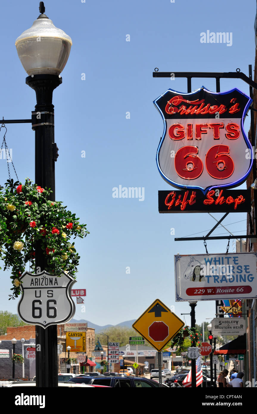 Route 66 sign, Williams, Arizona, USA Stock Photo - Alamy