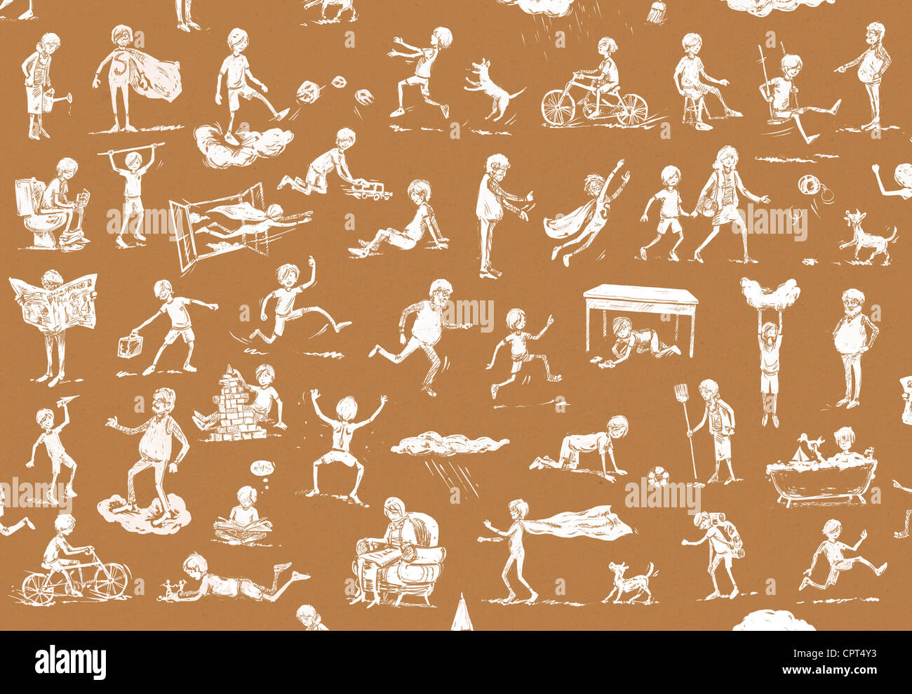Daily activities collage hi-res stock photography and images - Alamy