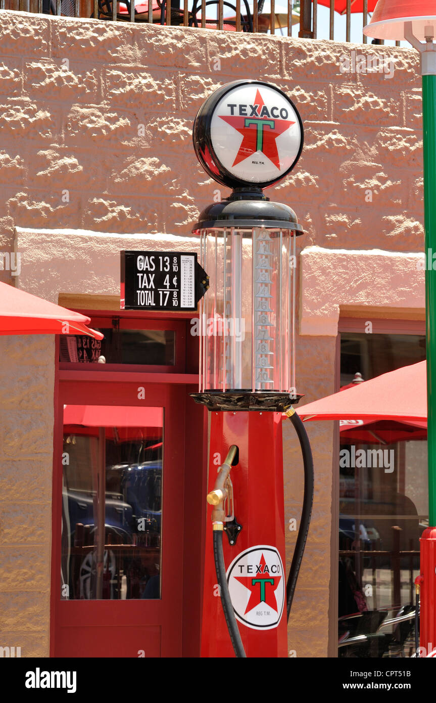 Vintage gasoline station pump, Williams, Arizona, USA Stock Photo - Alamy