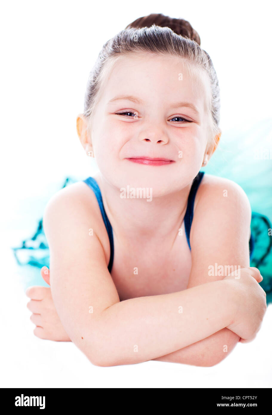 A Beautiful child dancer studio portrait Stock Photo - Alamy