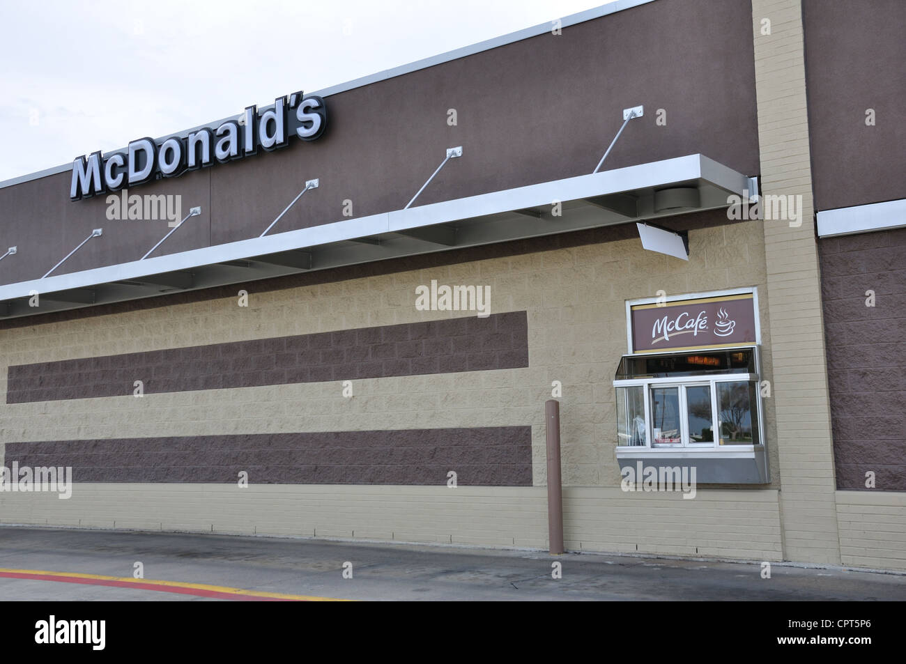 McCafe - McDonald's drive thru window, USA Stock Photo - Alamy