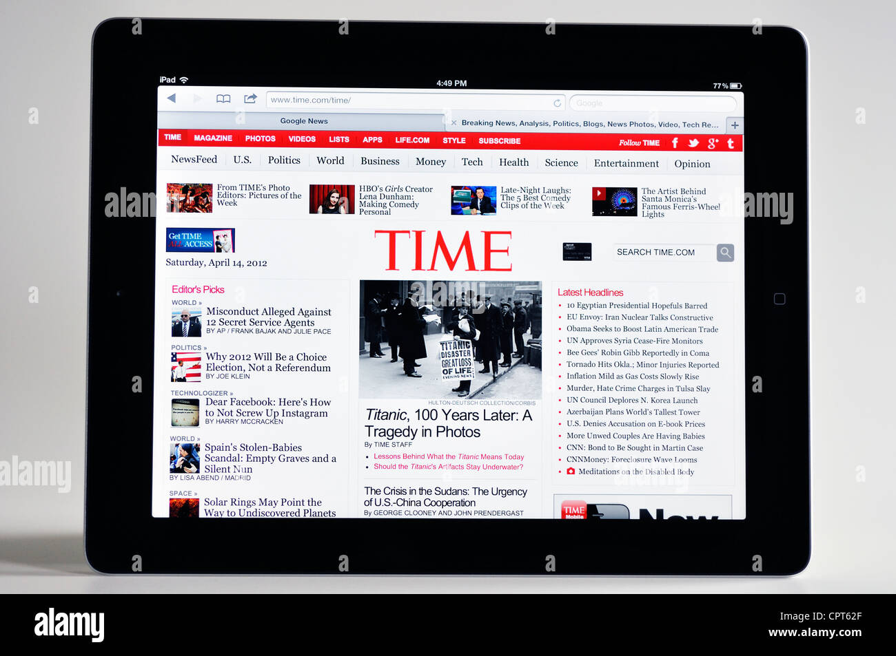 Ipad time hi-res stock photography and images - Alamy