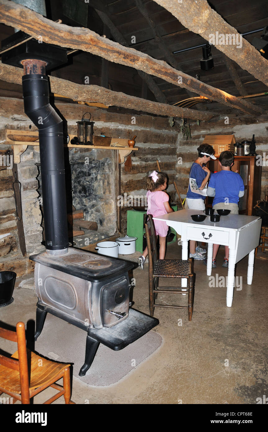 Log Cabin Village museum, Fort Worth, Texas, USA Stock Photo - Alamy