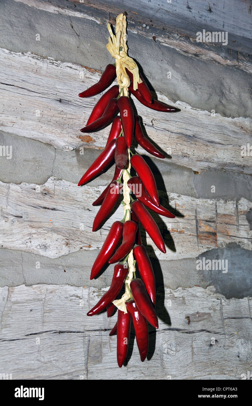 Chili peppers drying Stock Photo - Alamy