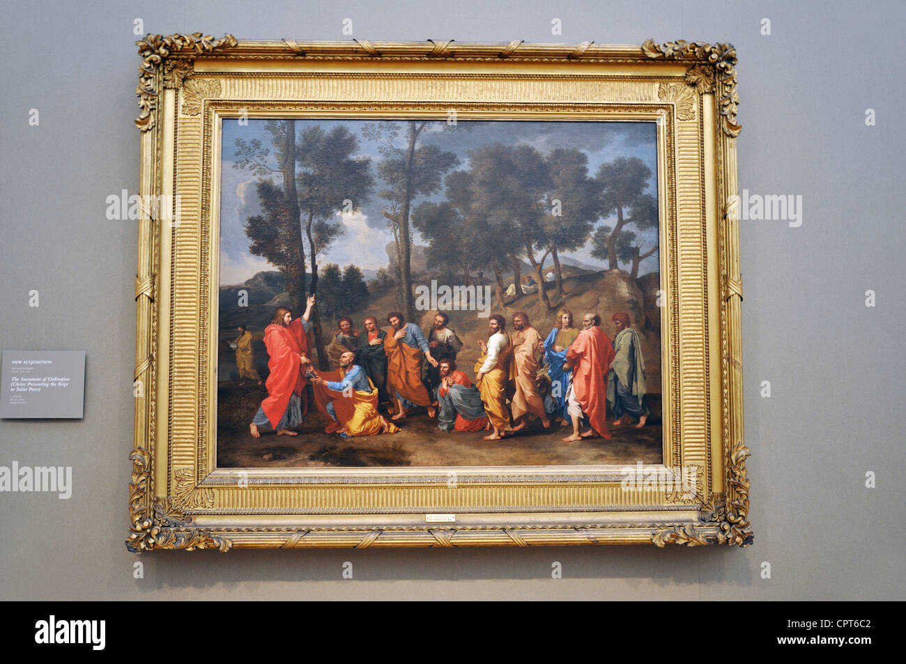Nicolas poussin jesus christ sacrament ordination painting old hi-res ...