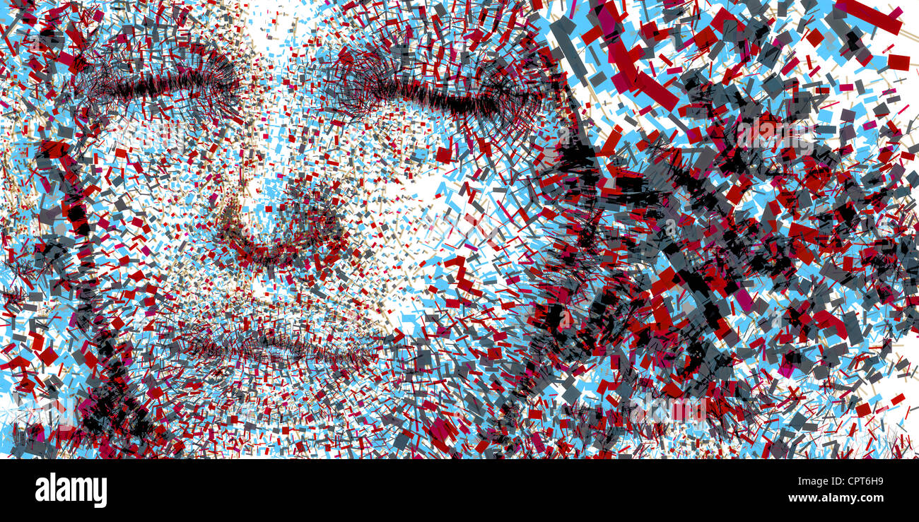 Abstract face collage hi-res stock photography and images - Alamy