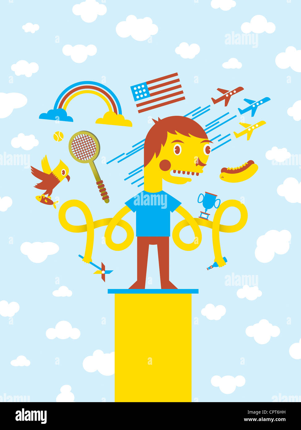 Man juggling objects hi-res stock photography and images - Alamy