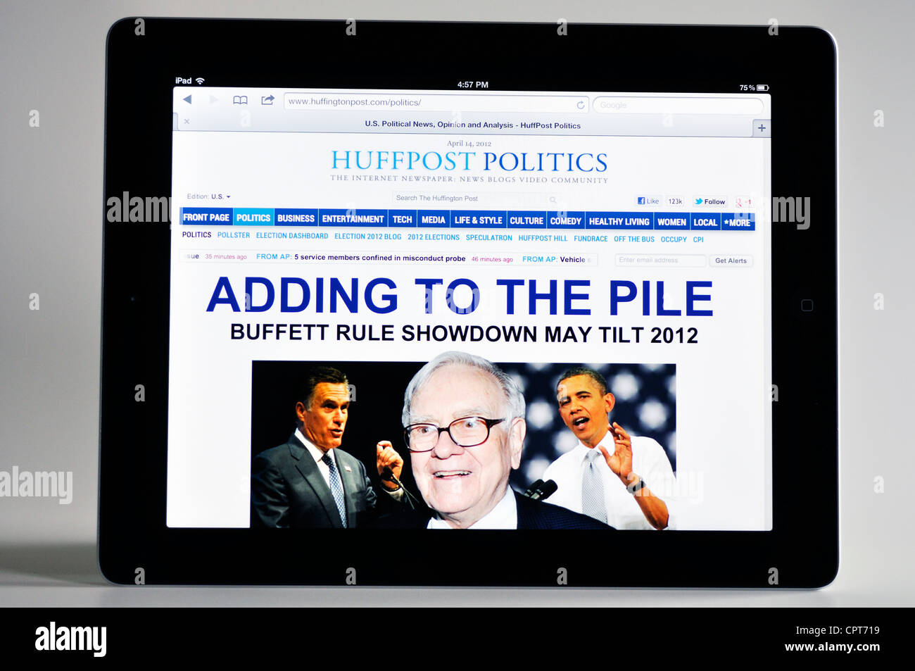 Politico and website hi-res stock photography and images - Alamy