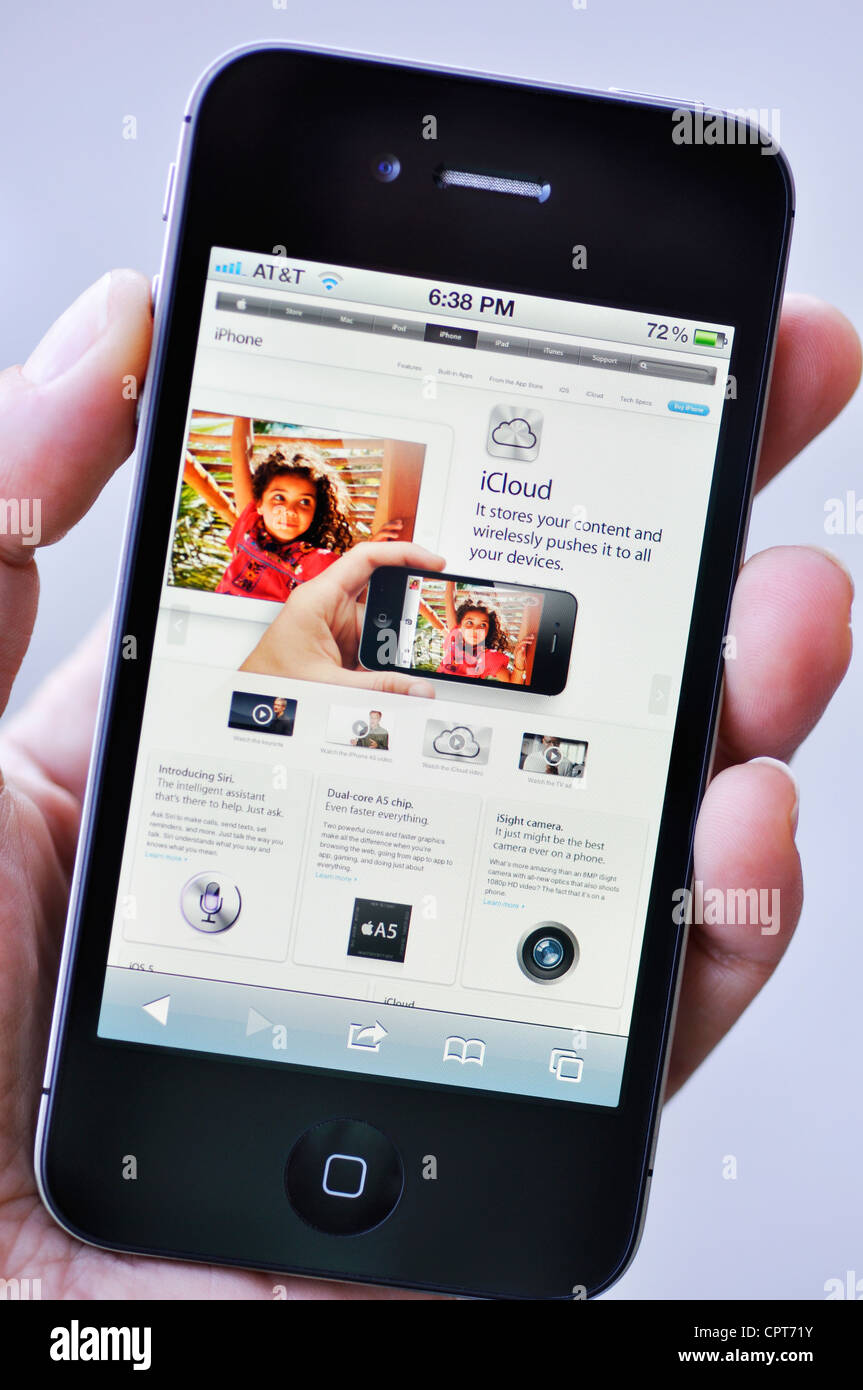 iPhone - iCloud Stock Photo - Alamy