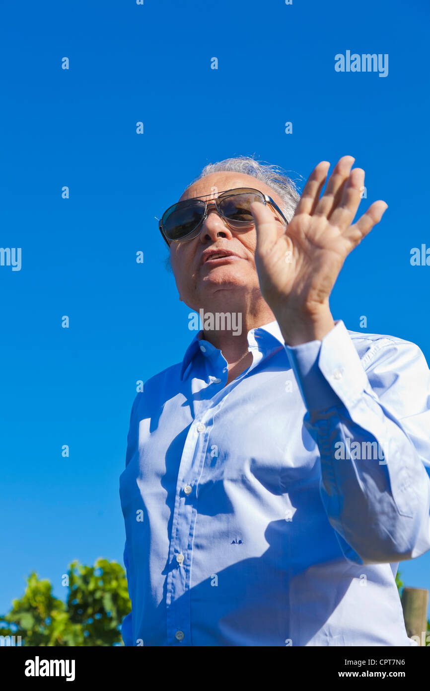 Angelo GAJA, a famous Italian wine-grower., The owner of the GAJA ...