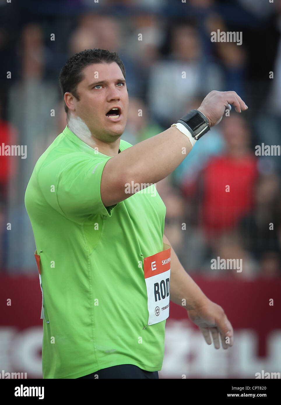 Canadian athlete Justin Rodhe pictured during Golden Spike Athletic ...