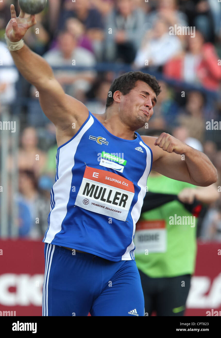 German athlete Hendrik Muller, pictured during Golden Spike Athletic ...