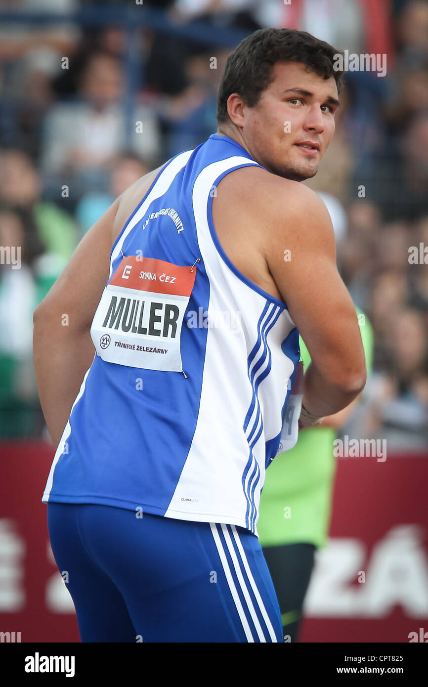 German athlete Hendrik Muller, pictured during Golden Spike Athletic ...
