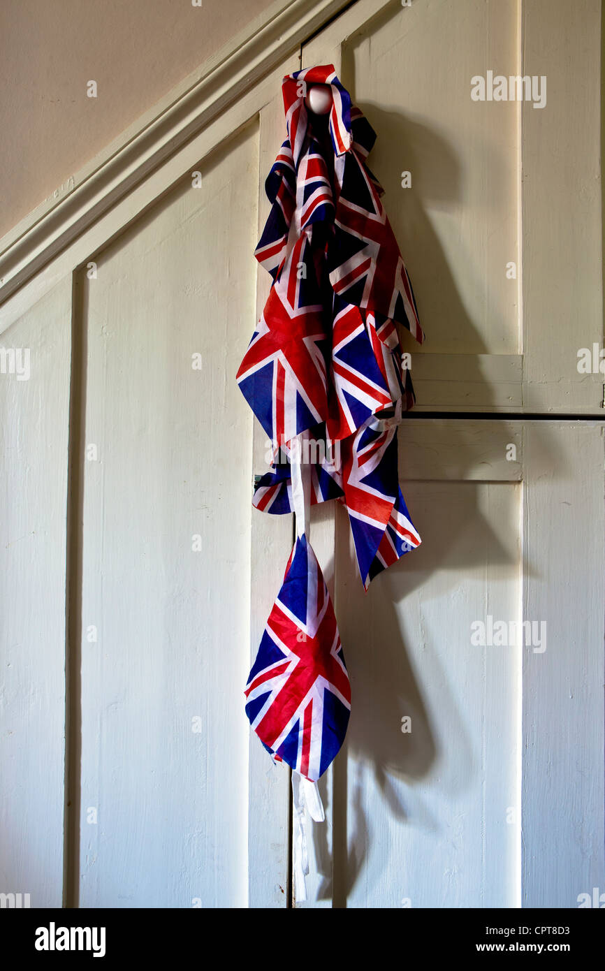 Union Jack flag bunting Stock Photo - Alamy