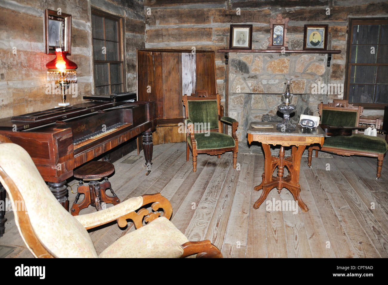 Log Cabin Village museum, Fort Worth, Texas, USA Stock Photo - Alamy