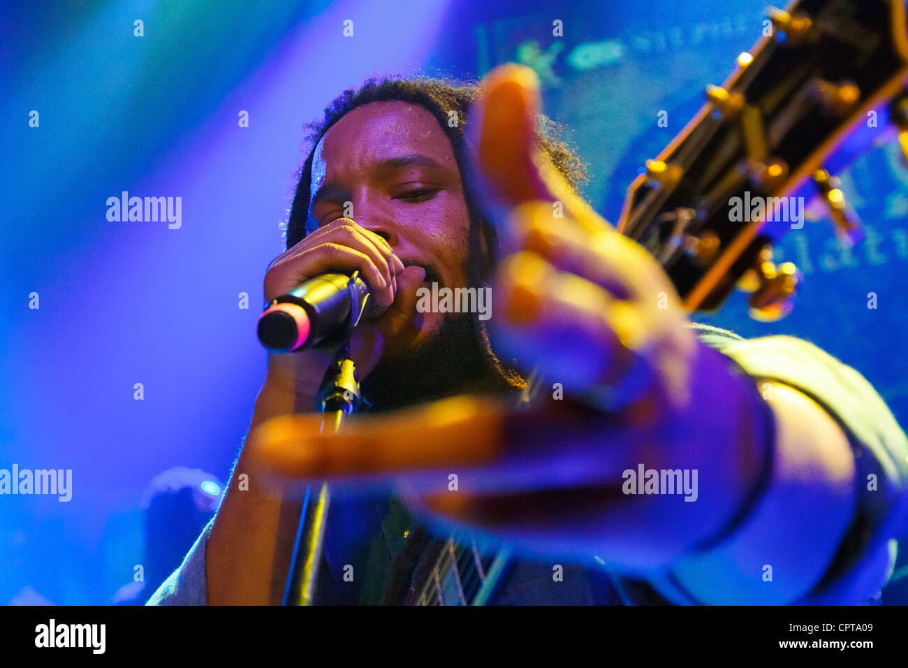 Famous reggae singer composer Stephen Marley played his czech premiere ...