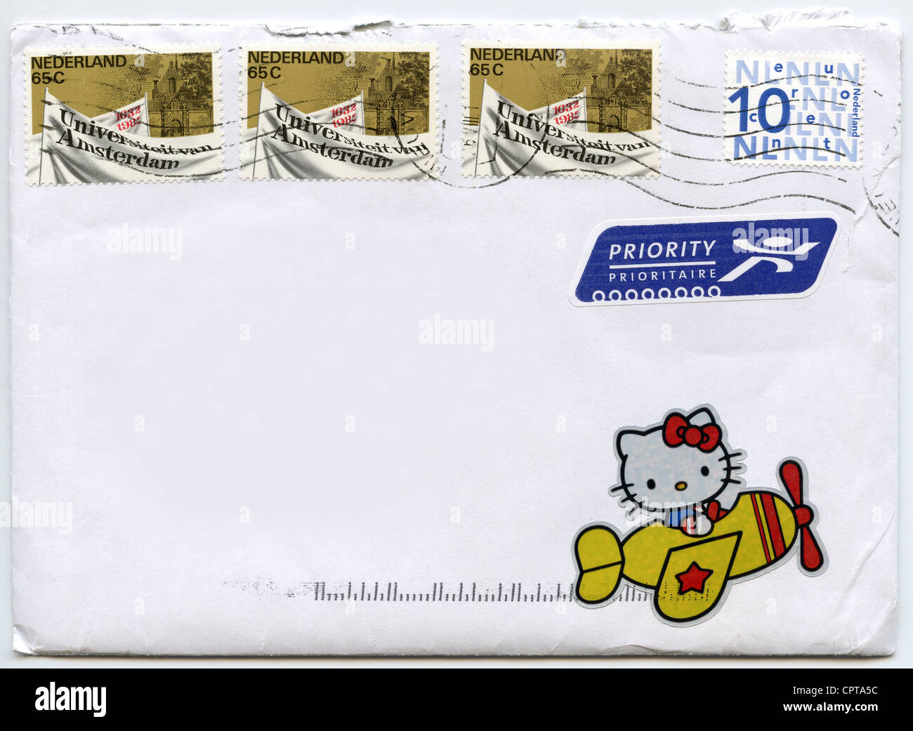 Netherlands postage on letter Stock Photo - Alamy