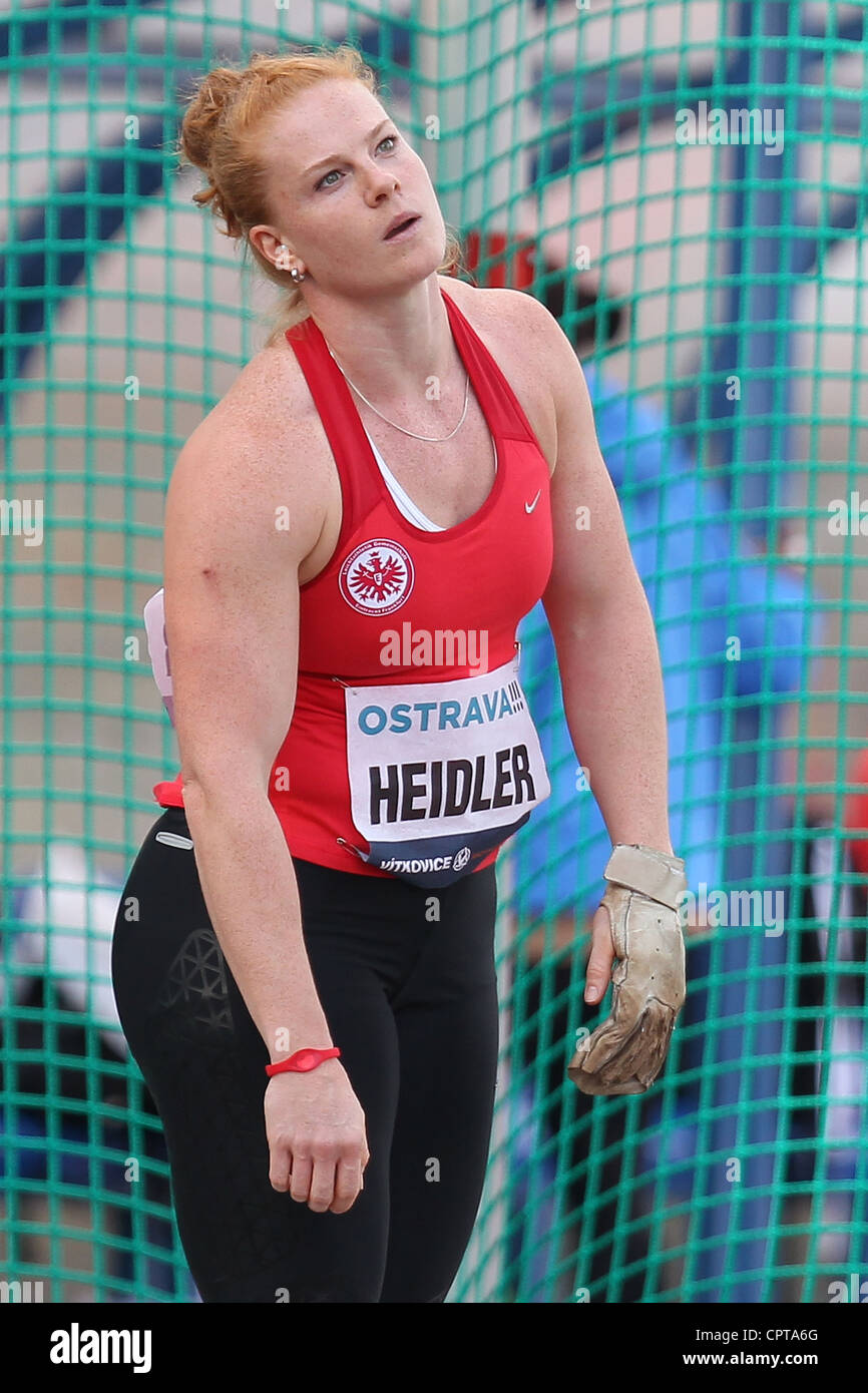 Betty Heidler (GER) pictured during Golden Spike Athletic meeting ...
