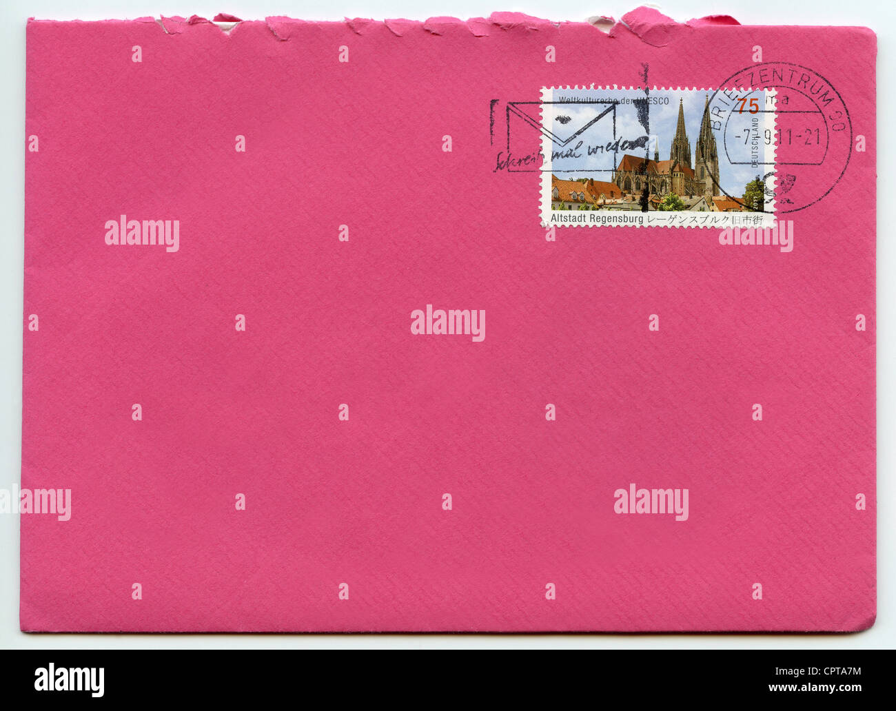 Letter envelope stamp hi-res stock photography and images - Alamy