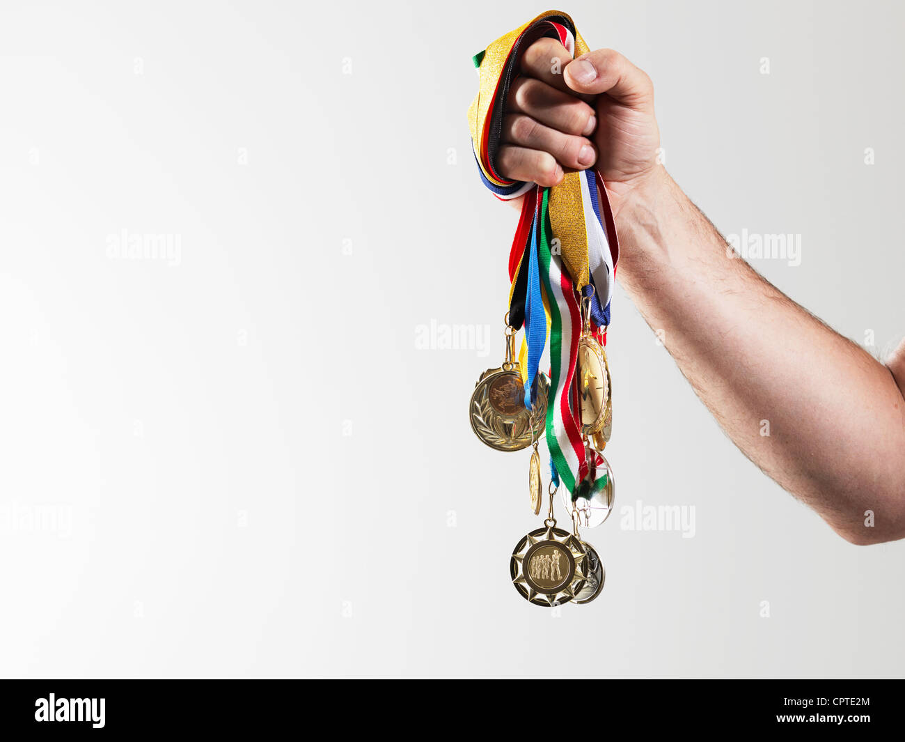 Person Go For Gold Medal