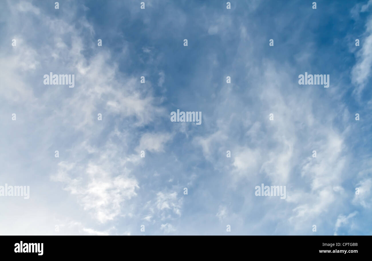 cloudy blue sky background texture Stock Photo - Alamy