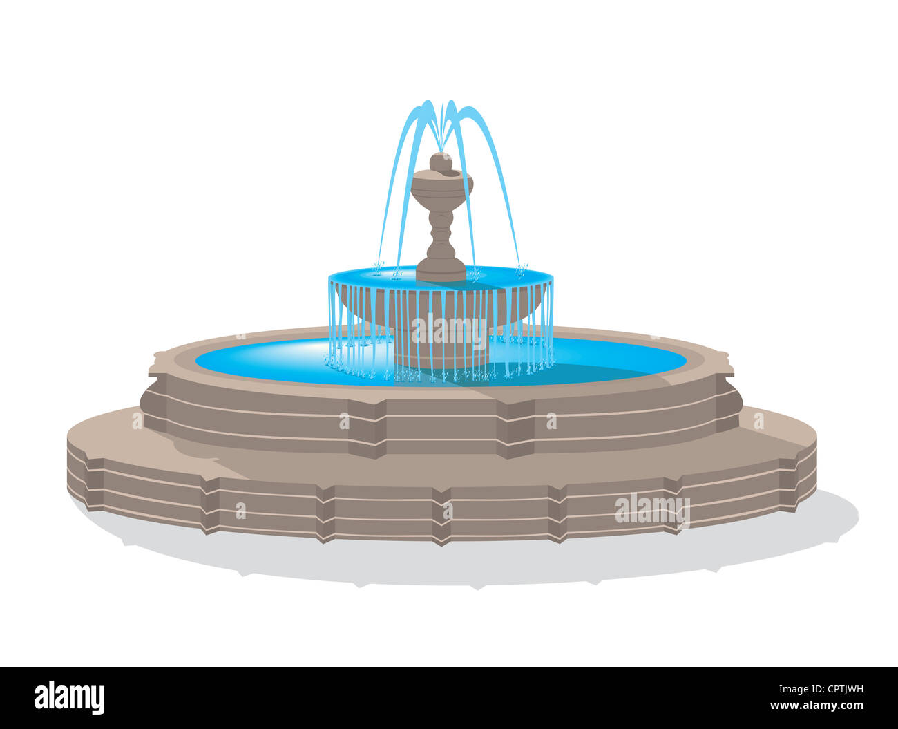 Fountain and light Cut Out Stock Images & Pictures - Alamy