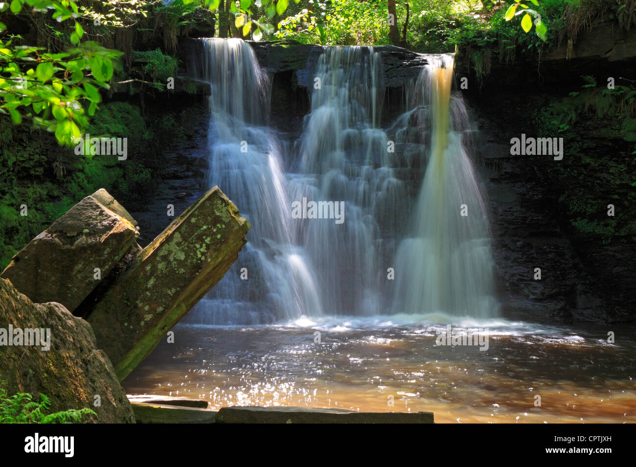 Goit Stock Falls, Harden, Bradford, West Yorkshire, England, UK Stock ...
