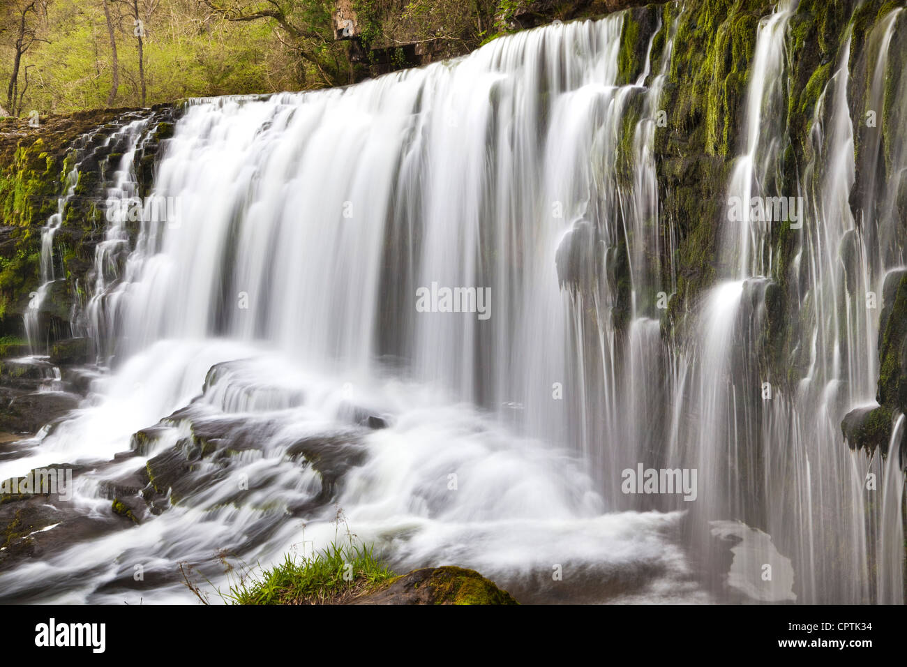 Waterfall,Brecon Beacons Wales, UK Stock Photo - Alamy