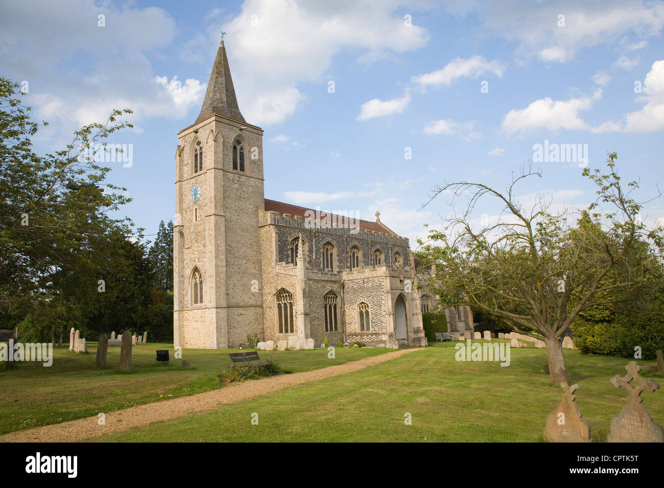 Parish church of Saint Nicholas, Rattlesden, Suffolk, England Stock ...