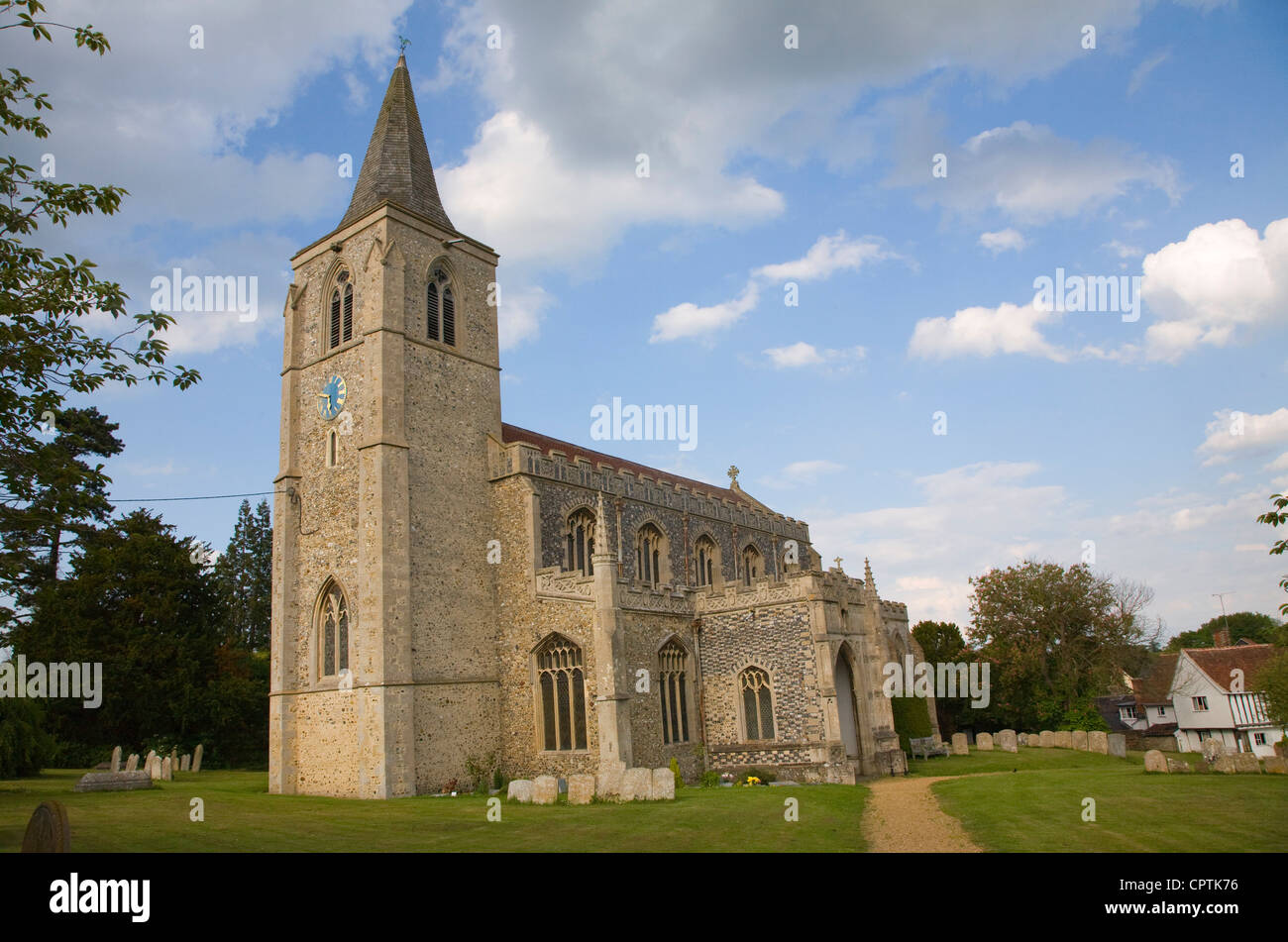 Parish church of Saint Nicholas at the village of Rattlesden, Suffolk ...