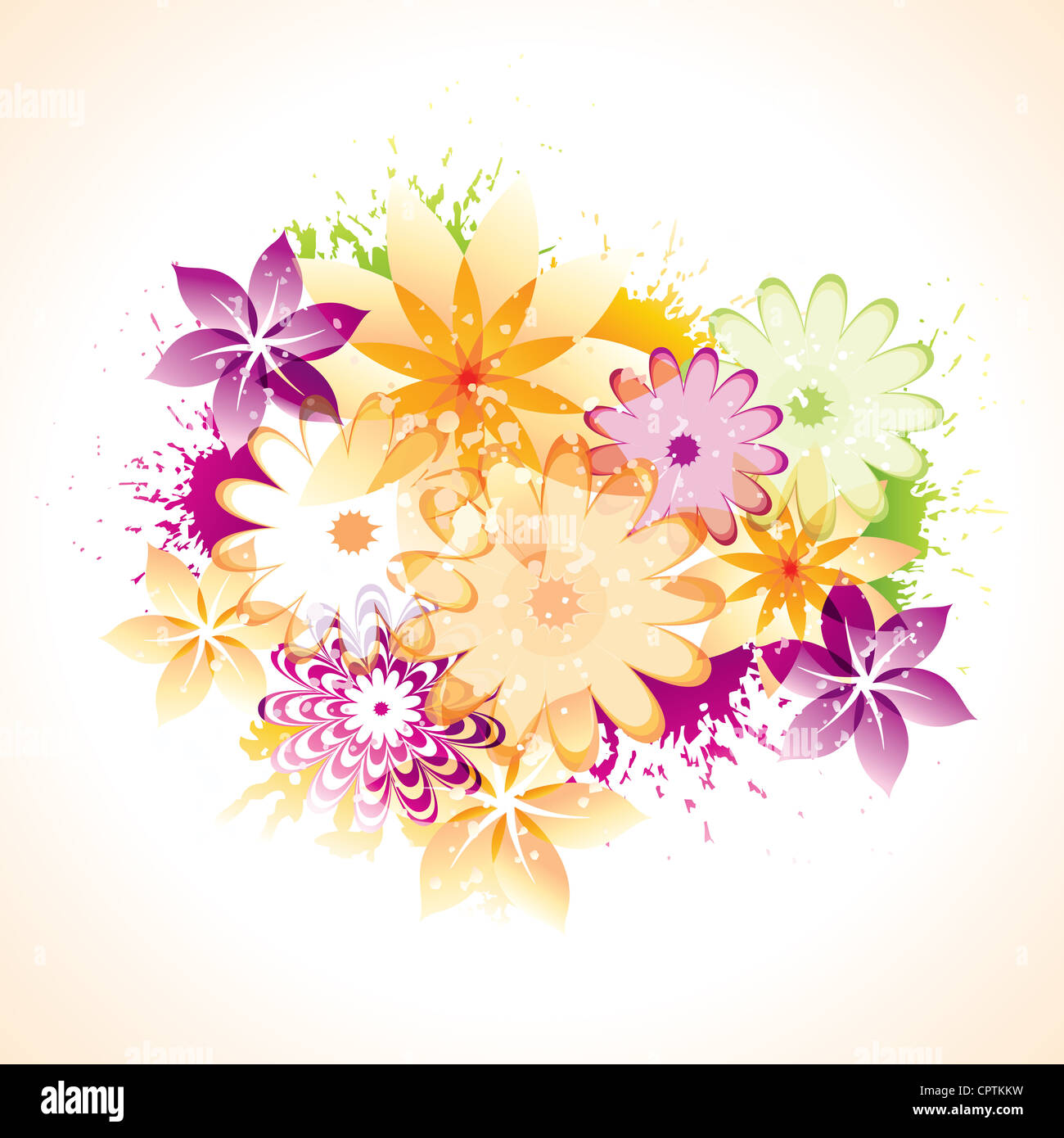 Floral spray design hi-res stock photography and images - Alamy