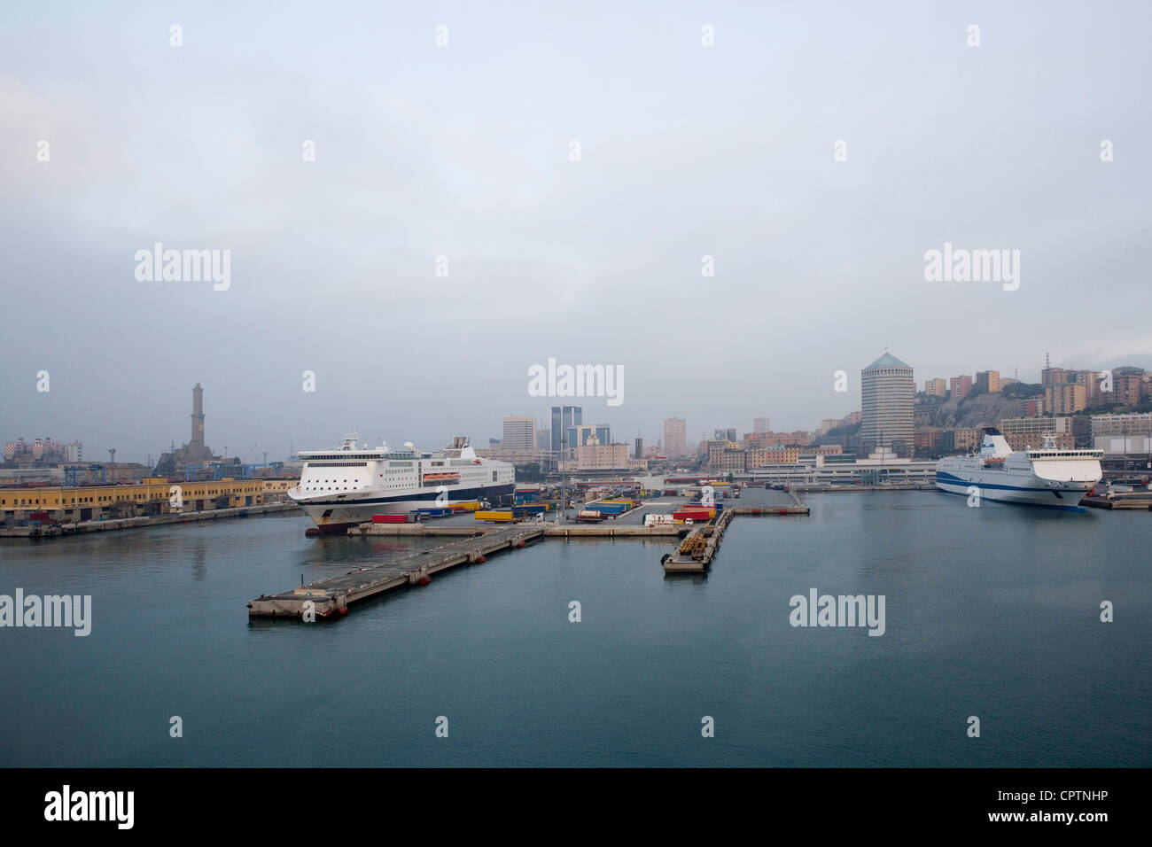 Port of Genoa, Italy Stock Photo - Alamy