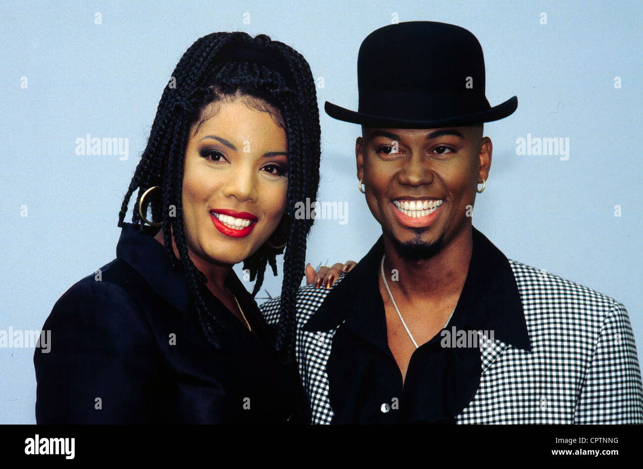 La Bouche, German pop duo, formed in 1994, portrait, 1996, Melanie ...