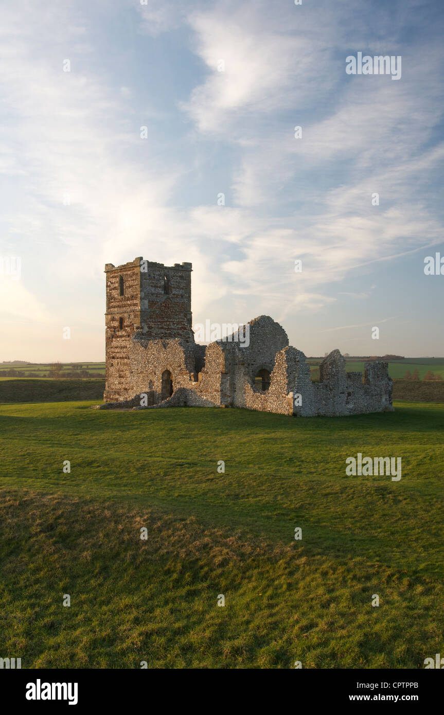 Ancient ruins.The Norman church at Knowlton was built in the middle of ...