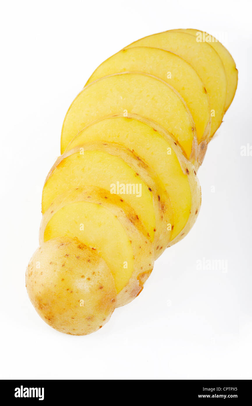 stack potato on white background Stock Photo - Alamy