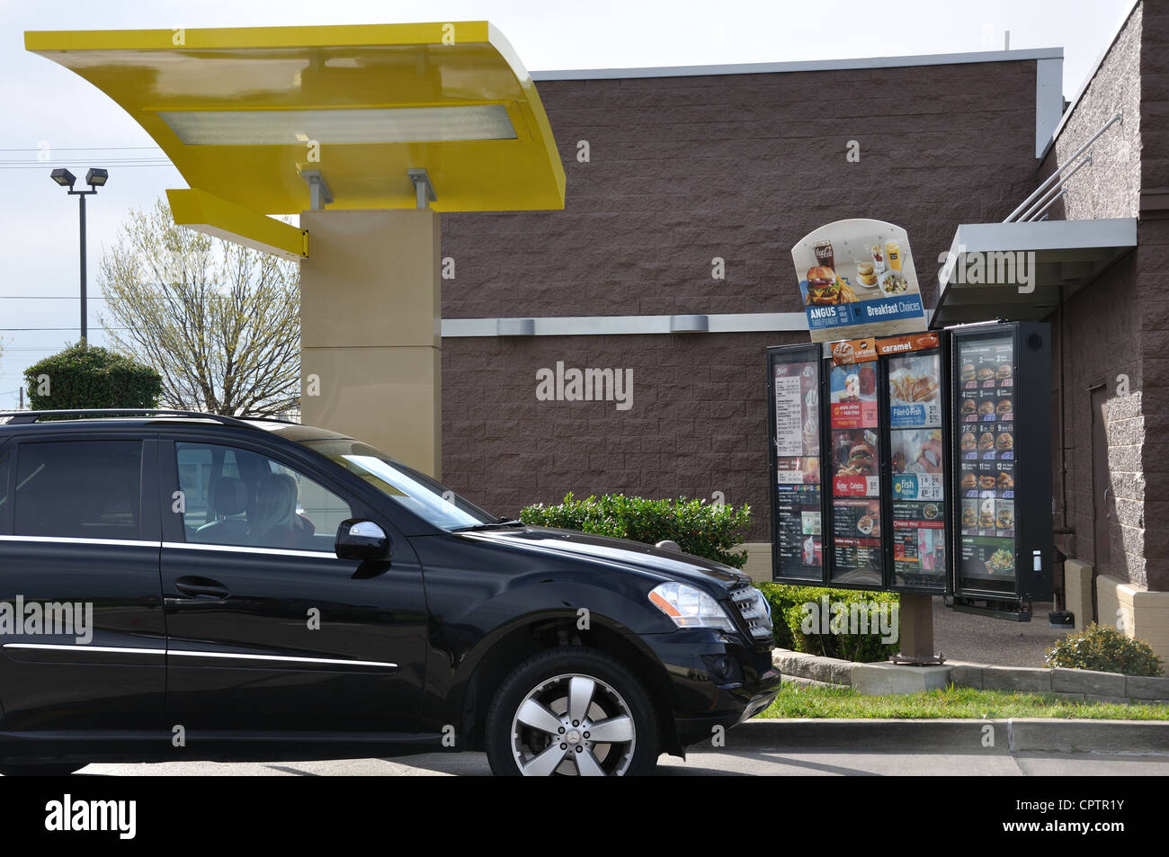 Mcdonalds drive thru menu hi-res stock photography and images - Alamy