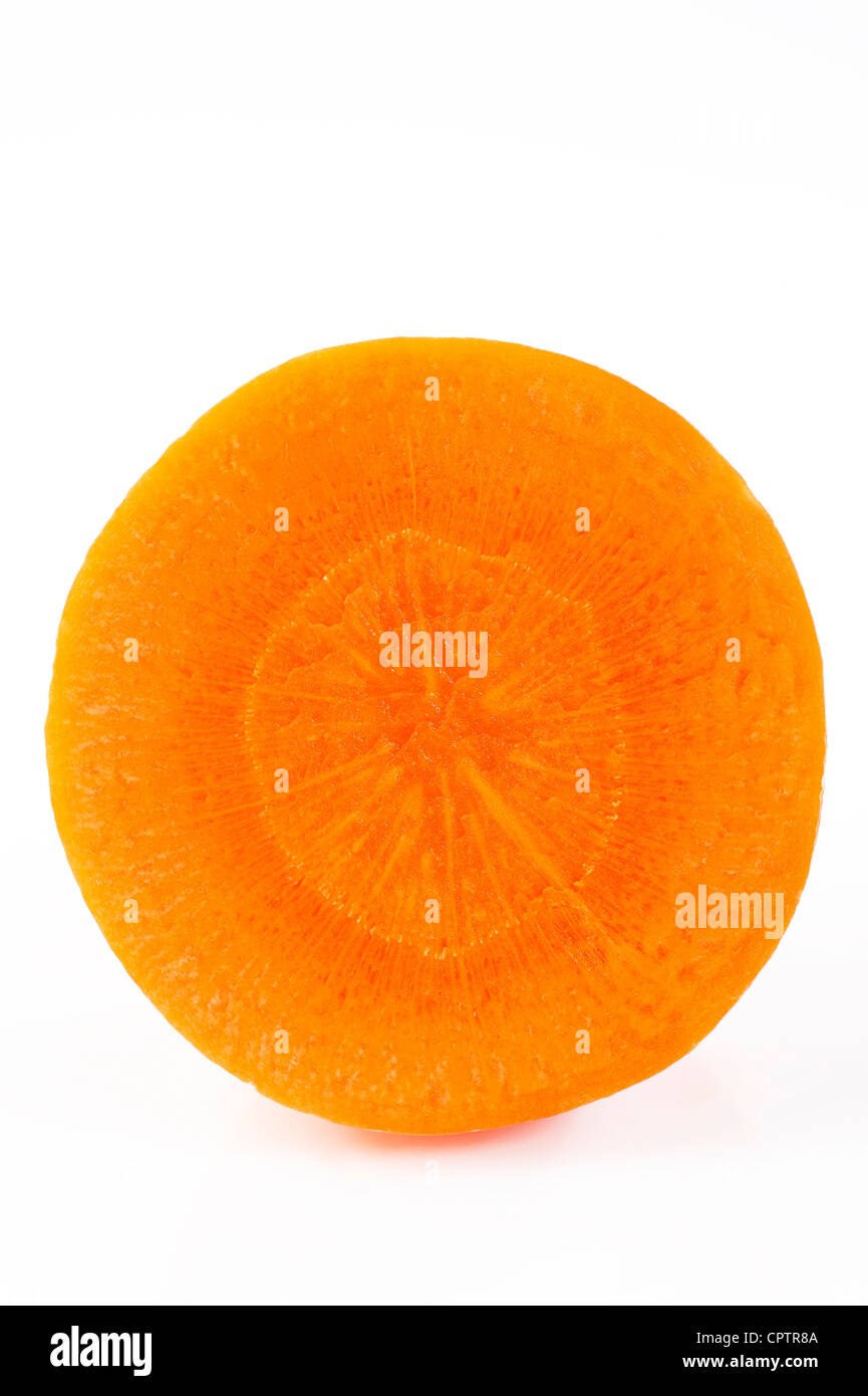 carrot core on white background Stock Photo - Alamy
