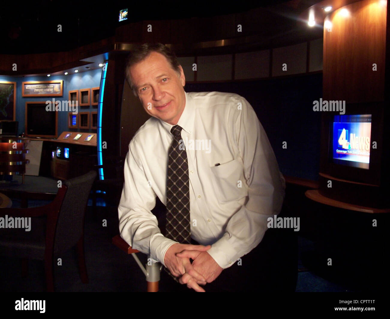 News personality Dan Miller, taken inside the WSMV-TV studios in ...