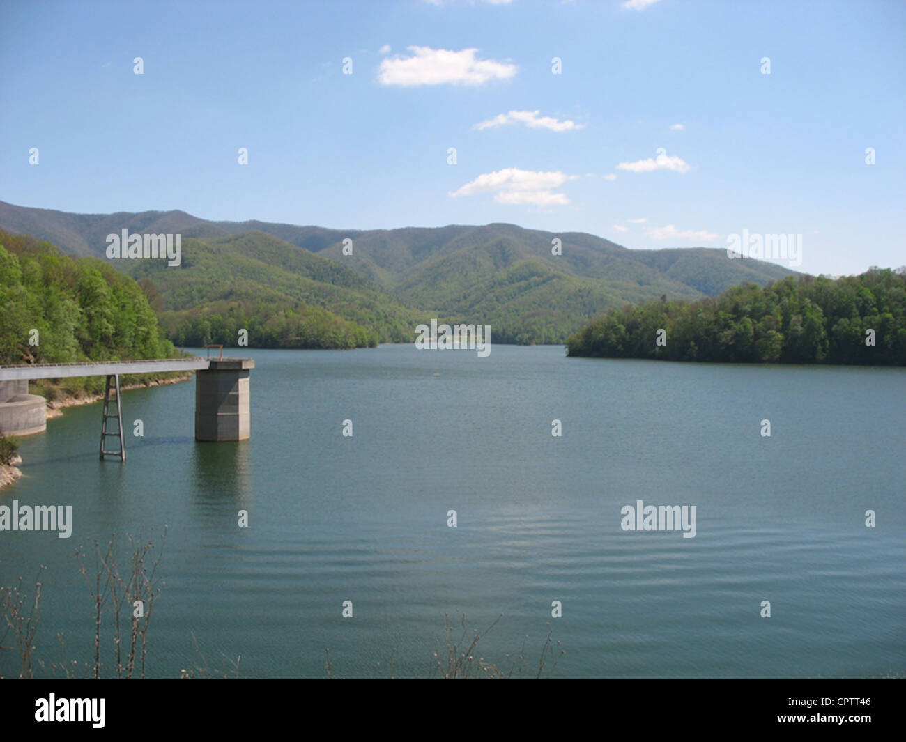 Watauga Lake viewed from Watauga Dam Stock Photo - Alamy