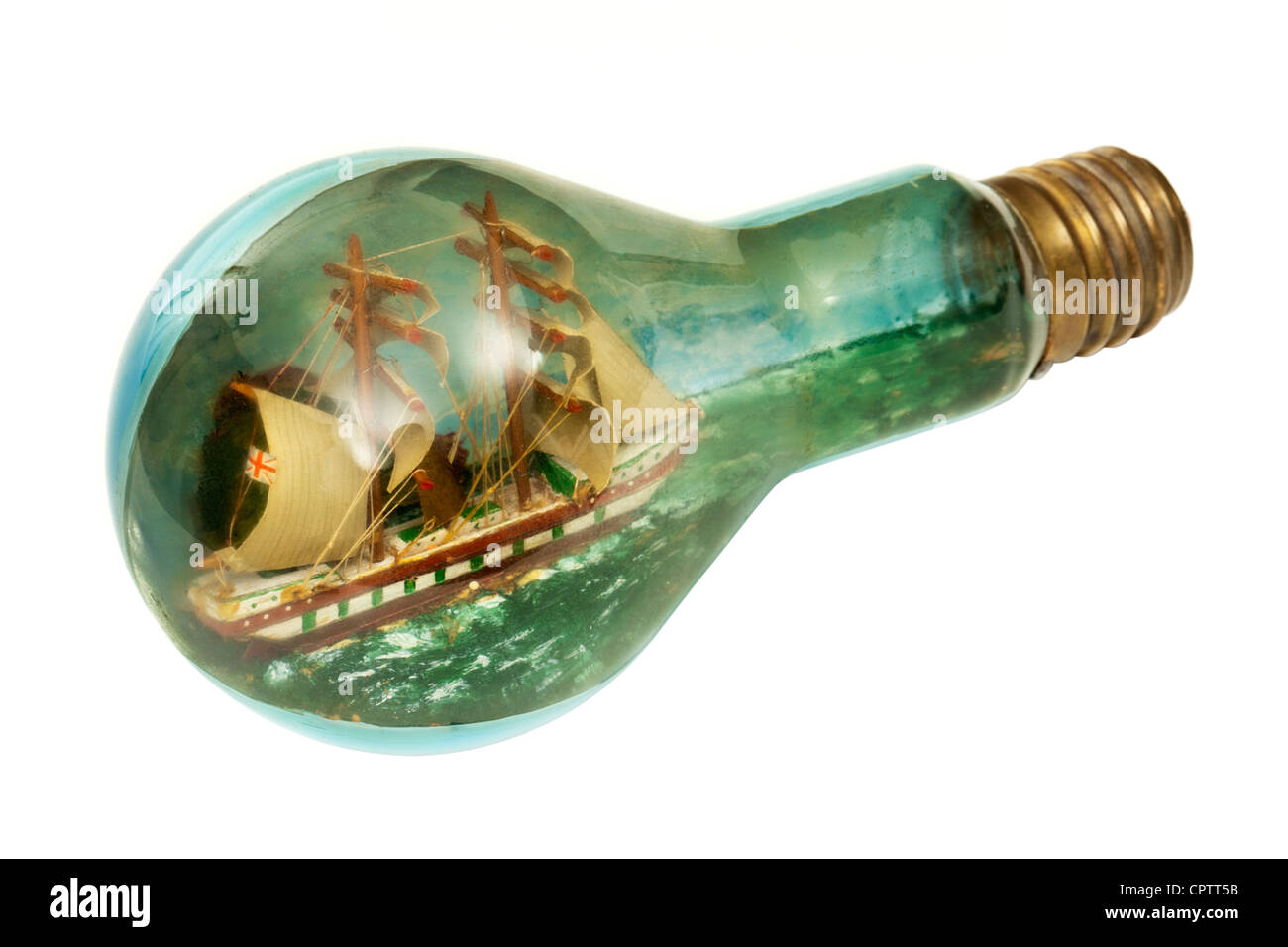 Vintage sailing yacht in Cut Out Stock Images & Pictures - Alamy